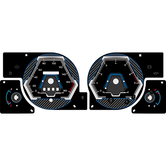 Jual Custom Speedometer Mobil Avanza Old GT Series White | Shopee Indonesia