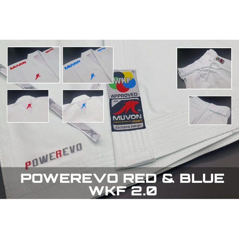 Jual Baju Karate gi KATA Muvon Powerevo Power Revo 2.0 WKF APPROVED ...