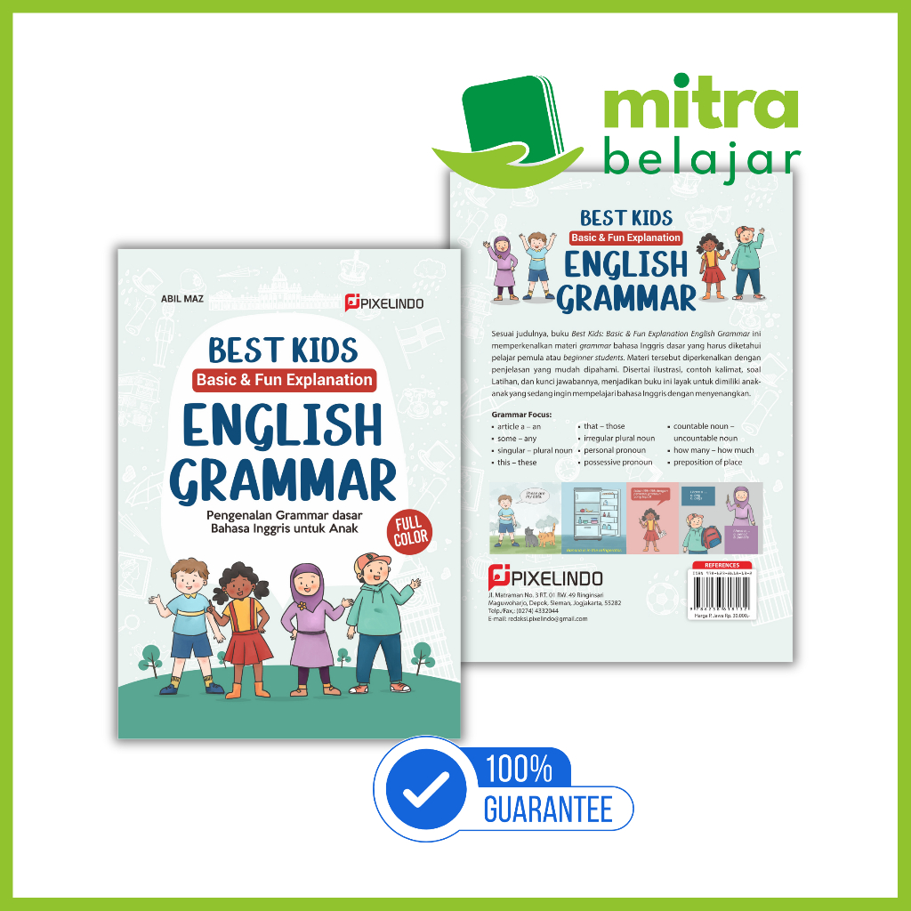 Jual Buku Best Kids English Grammar Basic & Fun Explantion - Buku ...