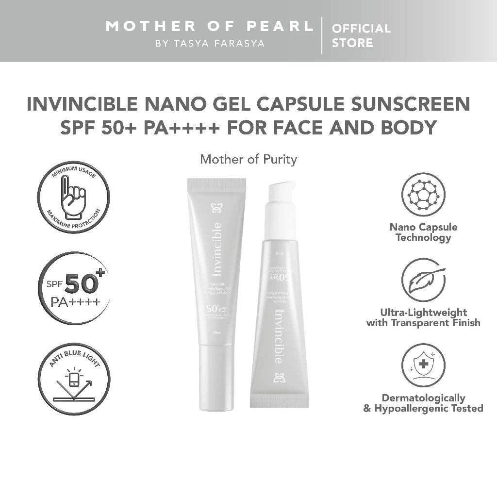 Jual MOP - Invincible Nano Gel Capsule Sunscreen SPF 50+PA++++ | Shopee Indonesia