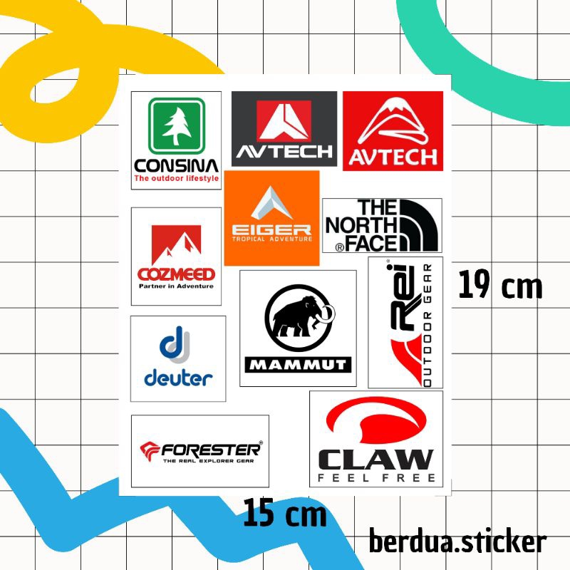 Jual sticker pack gunung/sticker gunung/sticker merk gunung | Shopee ...