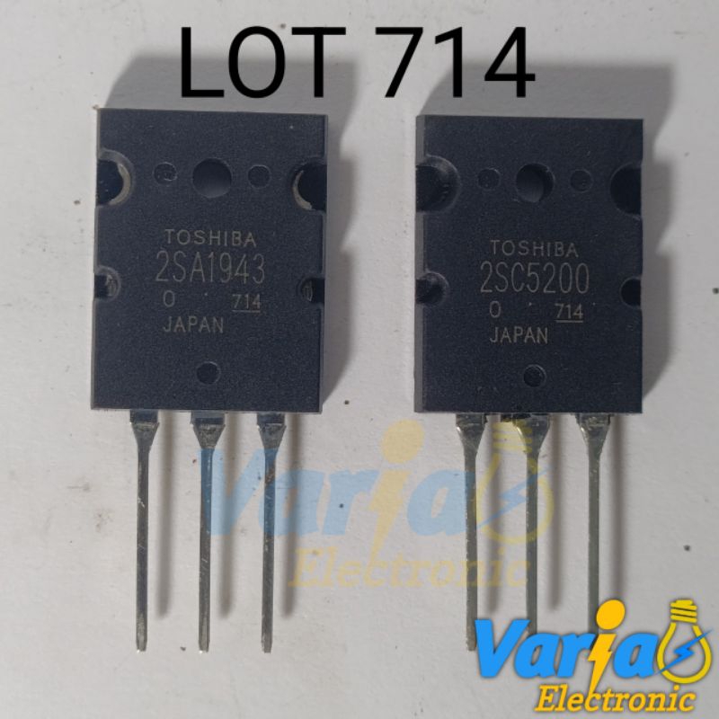 Jual TRANSISTOR TOSHIBA 2SA1943 2SC5200 TOSHIBA LOT 714 | Shopee Indonesia