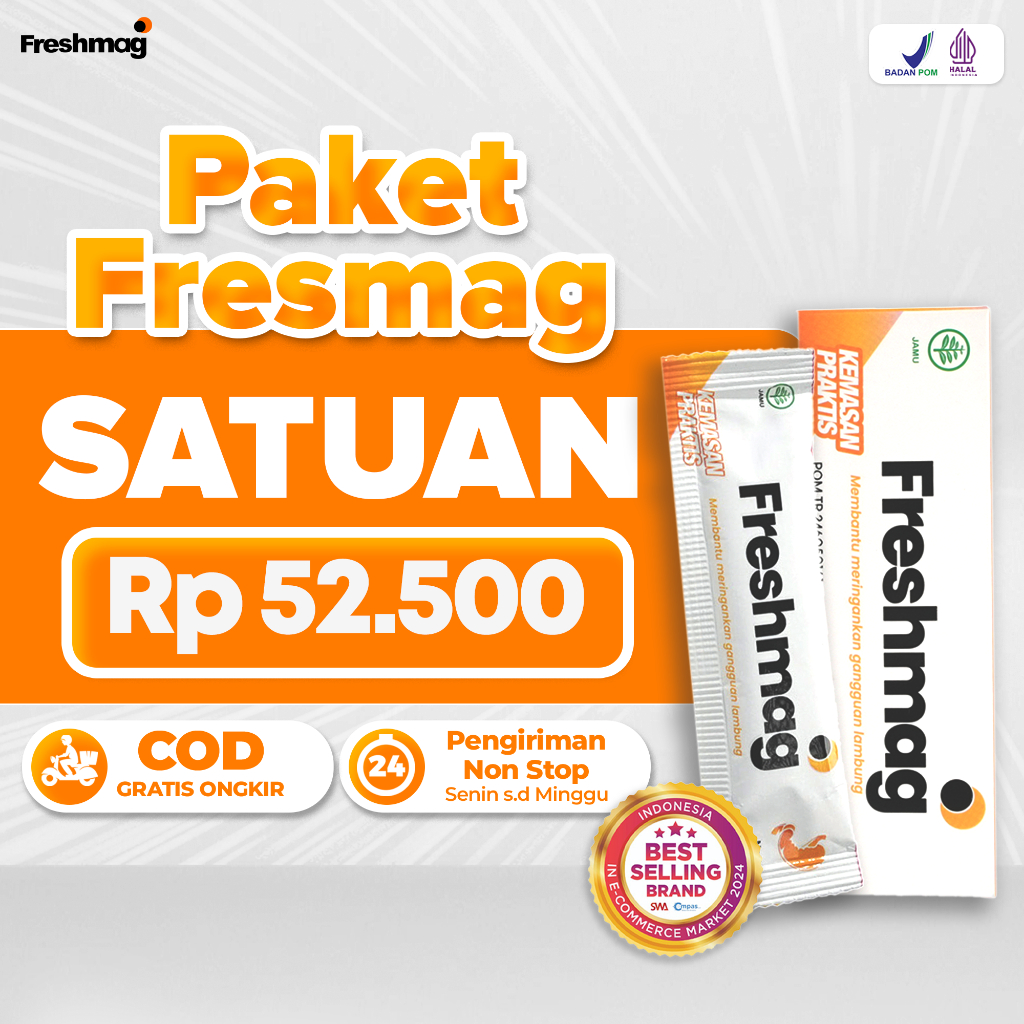 Jual Freshmag Sachet Kemasan Ekonomis 1 Box isi 5 sachet 75Ml BPOM ...