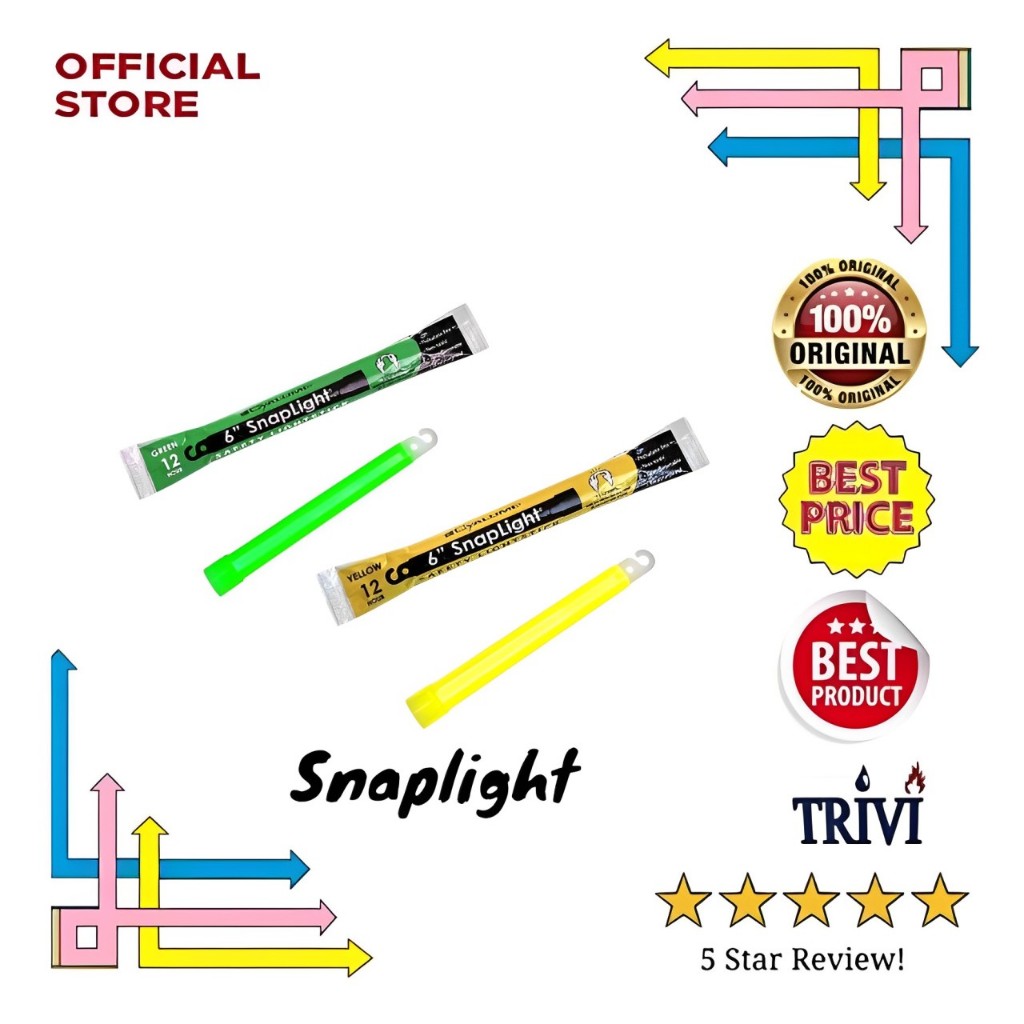 Jual Cyalume snaplight safety snap light stick 12 hour emergency long 6 ...