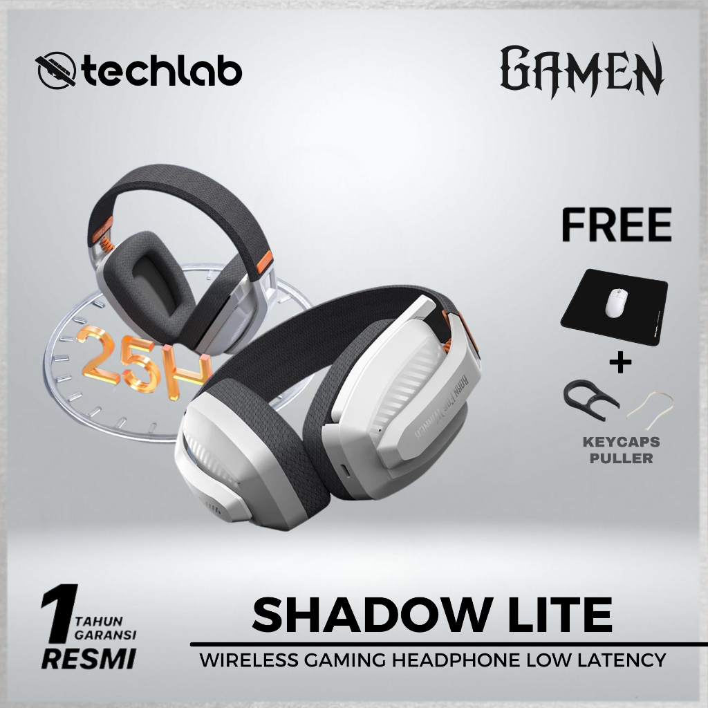 Jual Gamen Shadow Lite Wireless Gaming Headset / Headphone Bluetooth ...
