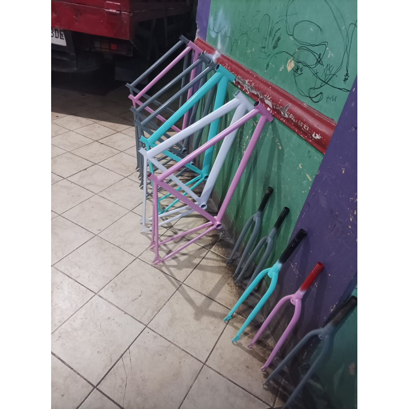 Jual frame frameset sepeda fixie classic 700c frame fork size 50 ...