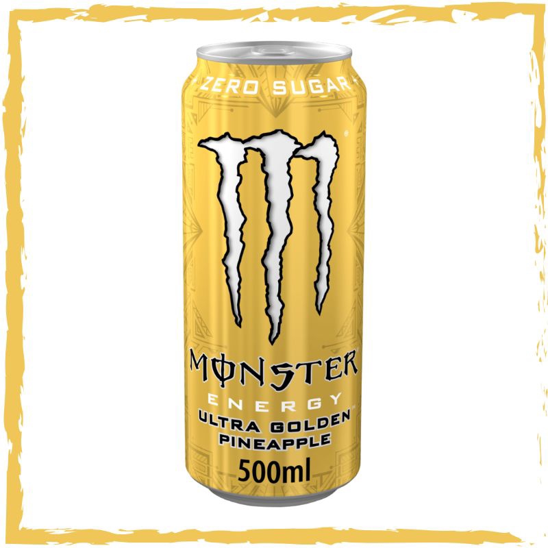 Jual Monster Energy Drink Ultra Golden Pineapple Zero Sugar 500 Ml ...