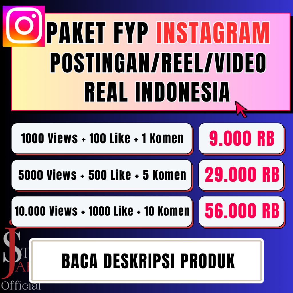 Jual PAKET FYP INSTAGRAM INDO LIKE/VIEWS/KOMEN | Shopee Indonesia