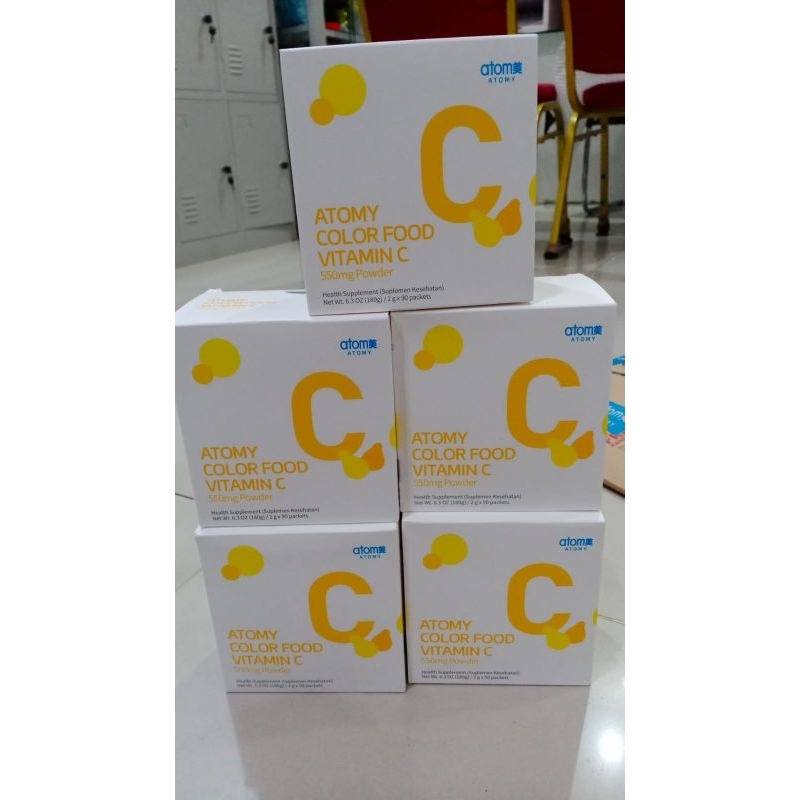 Jual ATOMY VITAMIN C COLOR FOOD VITAMIN 1 BOX ISI 90 sax | Shopee Indonesia