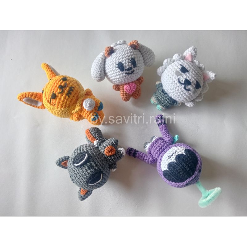 Jual Amigurumi boneka rajut TXT ppulbatu Yeonjun Soobin Beomgyu Taehyun ...