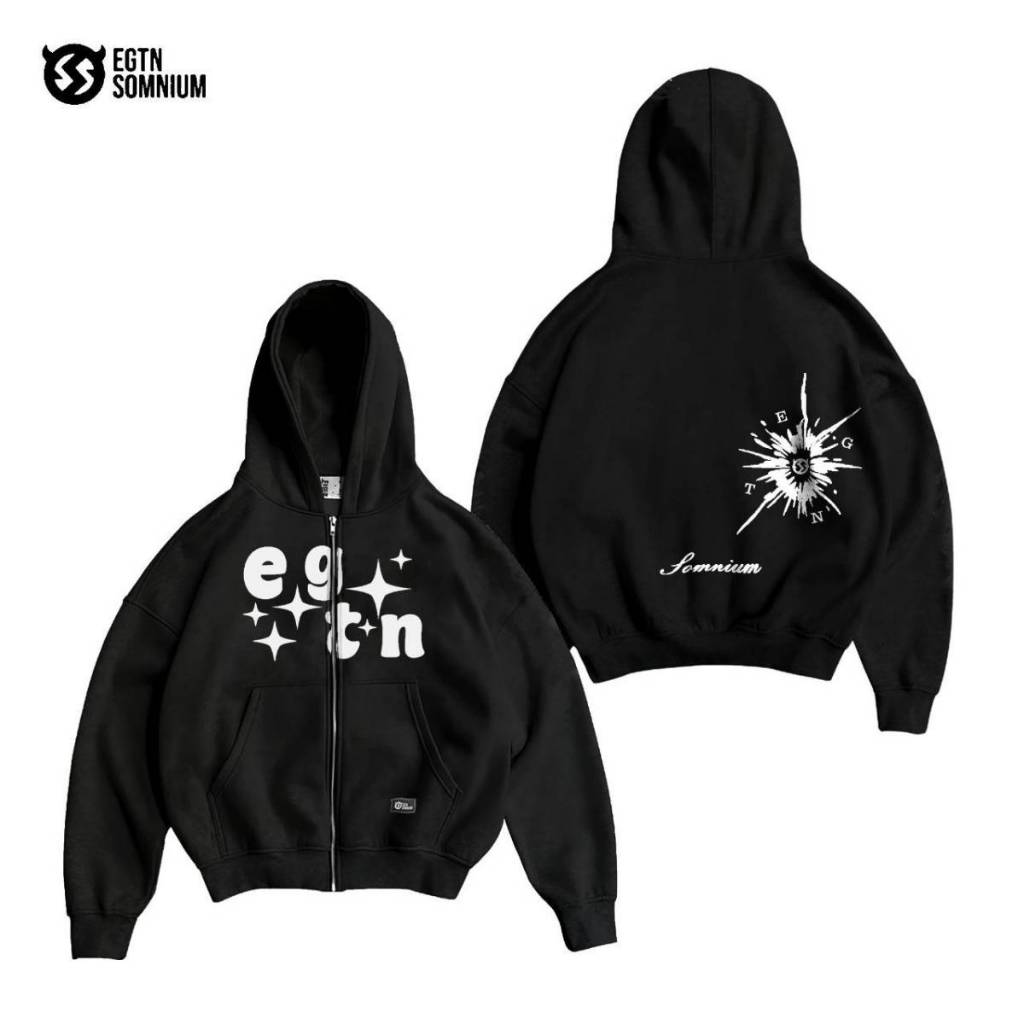 Jual Hoodie Boxy Zipper Meteor Hitam Boxy Hoodie Zipper Crop Black ...