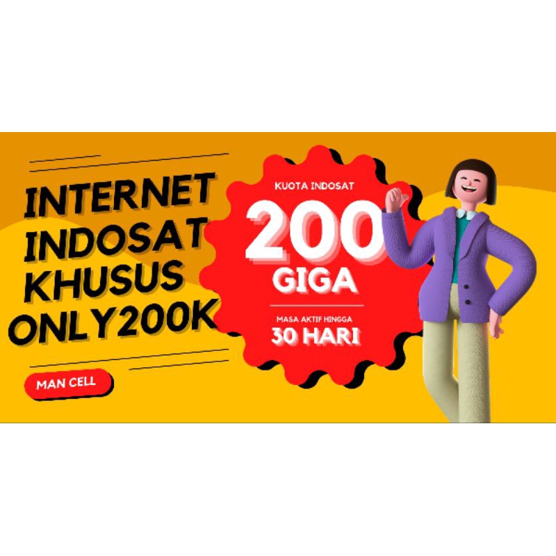 Jual PAKET DATA INDOSAT TANPA UNREG 50GB/100GB/150GB/200GB | Shopee ...