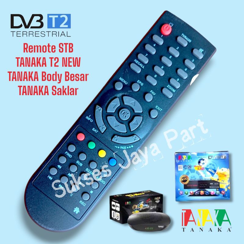 Jual Remote STB TANAKA T2 NEW Tanaka Saklar body plastik besar Remote ...
