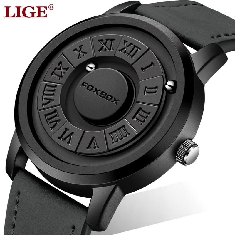 Jual LIGE x FOXBOX Jam Tangan Tahan Air Pria Tali Baja Tahan Karat Manik-manik Bergulir Kekuatan ...