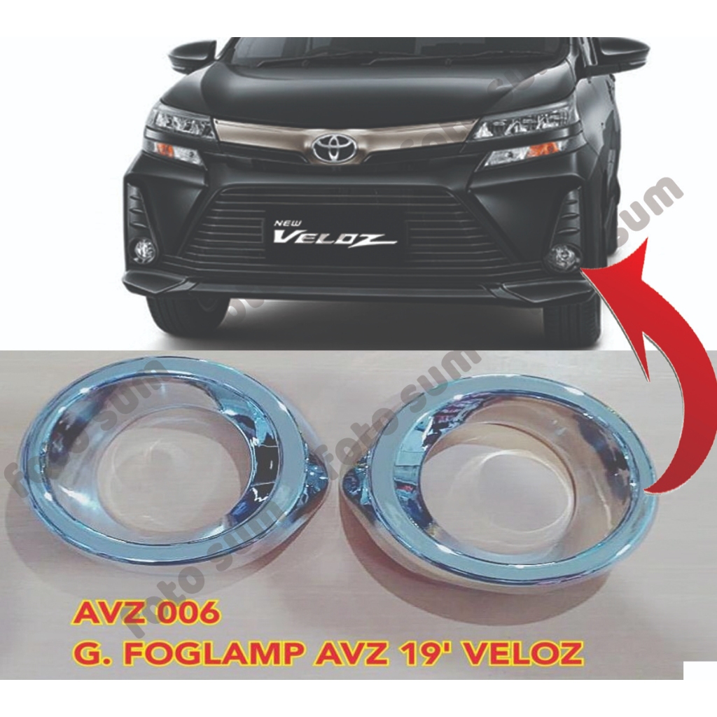 Jual COVER RING FOGLAMP FOG LAMP MOBIL ALL NEW AVANZA VELOZ 2019 sampai ...