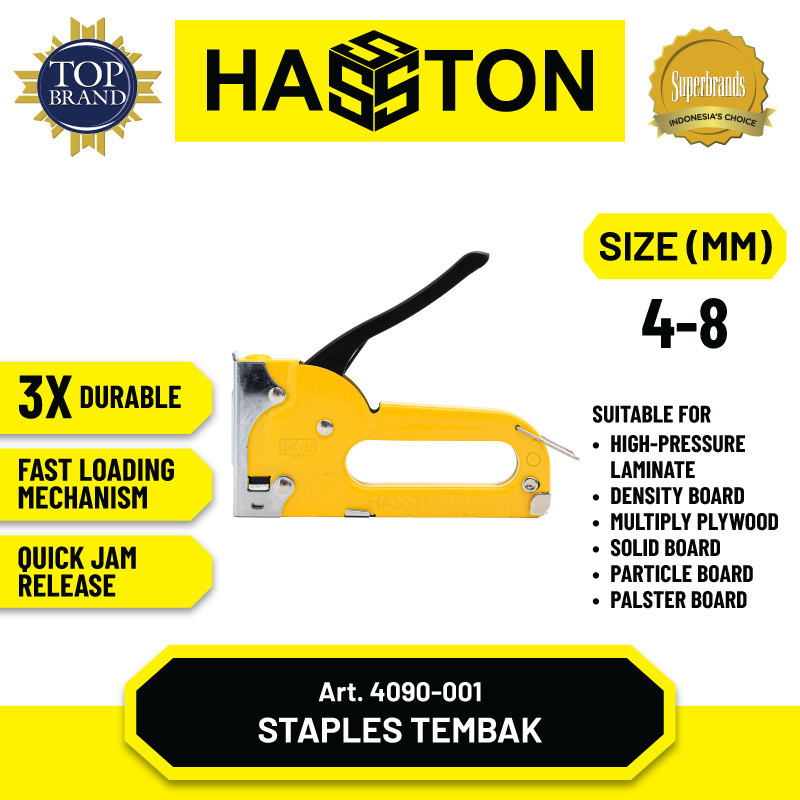 Jual Hasston Staple Gun 4-8 mm / Staples Tembak (4090-001) | Shopee Indonesia