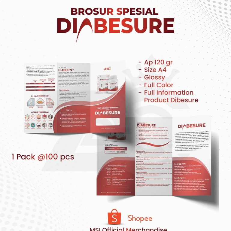 Jual Brosur Diabesure | Shopee Indonesia