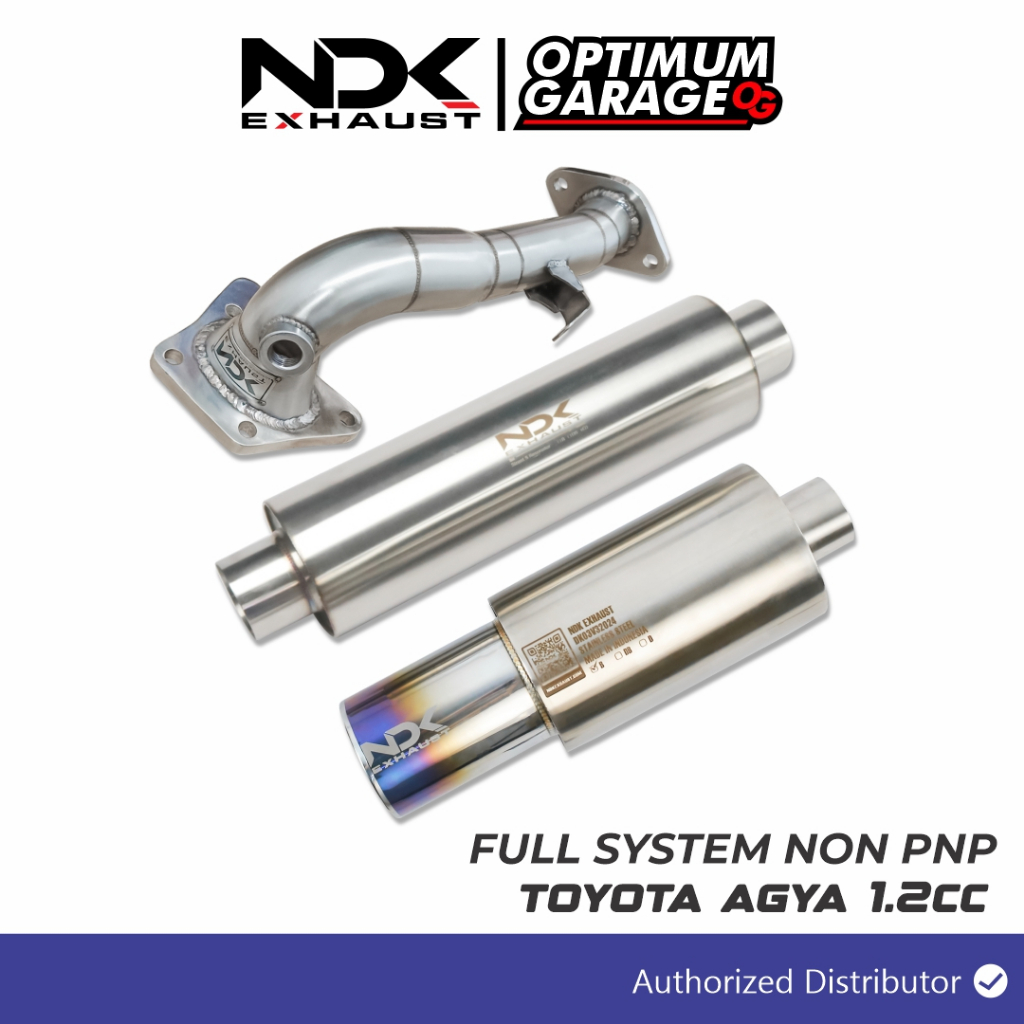 Jual FULL SISTEM KNALPOT MOBIL NDK EXHAUST MUFFLER DK-03V3 RESONATOR DRAG DOWNPIPE MOBIL AYLA ...