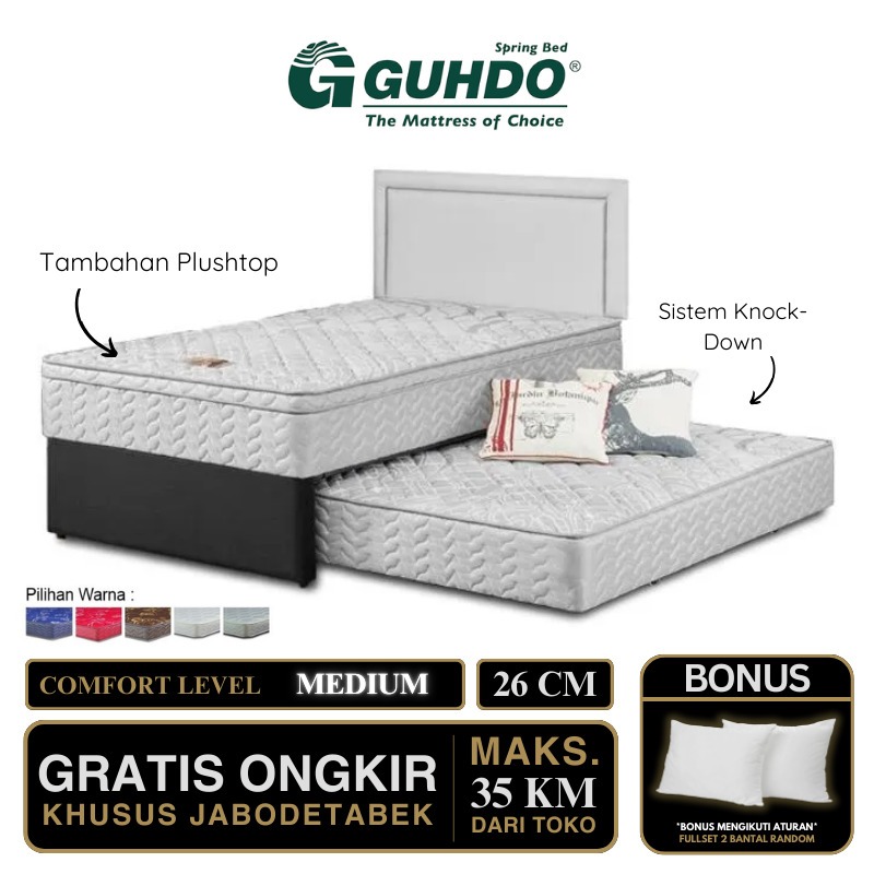 Jual Kasur 2-in-1 Guhdo Standard Plush Top / Plushtop / plus top / Kasur 2in1 2 in 1 90x200 ...