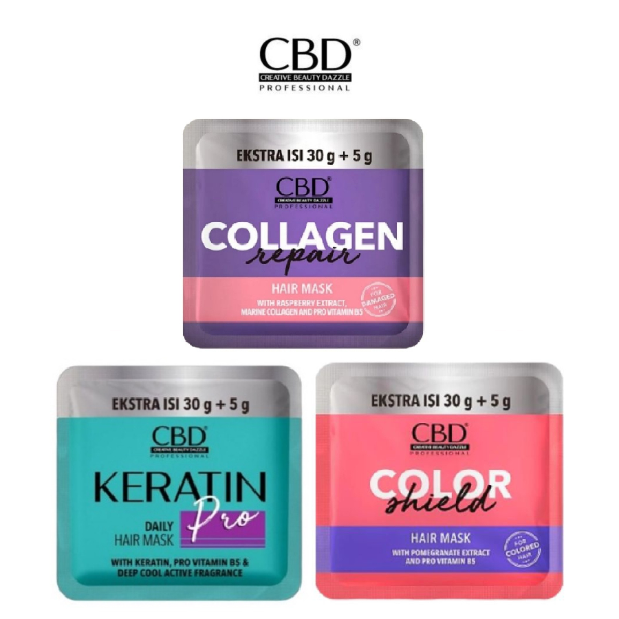 Jual CBD Professional Hair Mask 35g - Masker Rambut Keratin Pro / Color ...