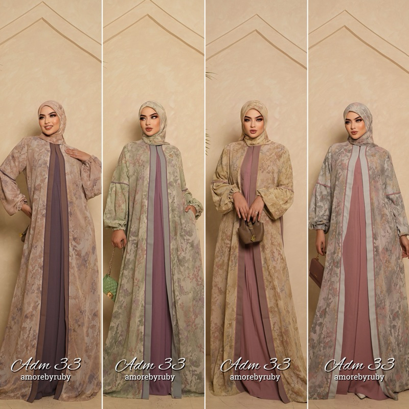 Jual ADM 33 DRESS AMORE BY RUBY ORI DRESS ONE SET DRESS MUSLIM BAJU ...