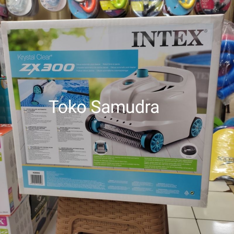 Jual vacum kolam renang Robot Intex ZX300 Deluxe auto pool cleaner 28005 | Shopee Indonesia