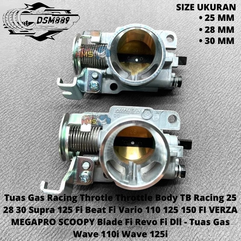 Jual TUAS GAS RACING THROTLE THROTTLE BODY TB RACING DOWNDRAFT WAVE ...