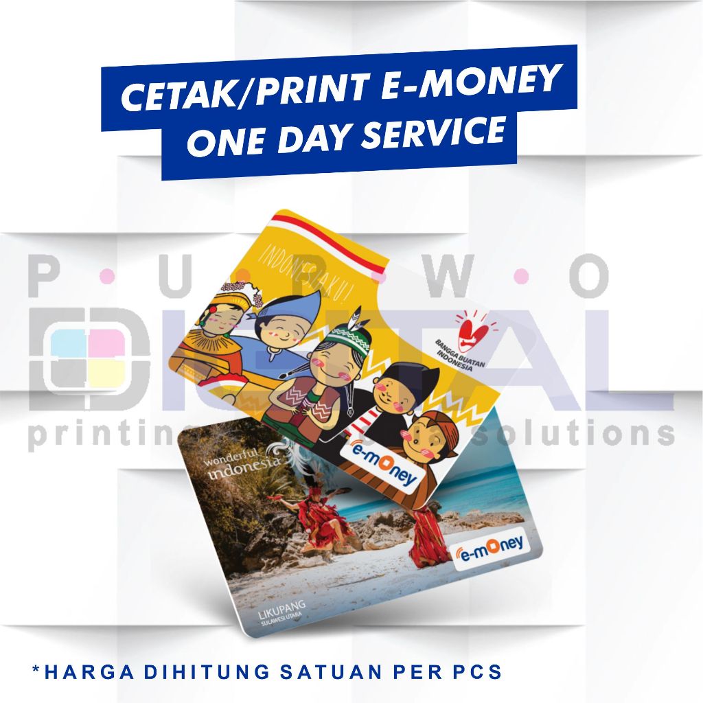 Jual CETAK EMONEY MANDIRI | EMONEY CUSTOM | KARTU E TOLL | Shopee Indonesia