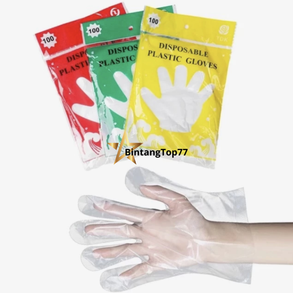Jual Sarung Tangan Plastik Isi 100 Pcs / Disposable Plastic Gloves | Shopee Indonesia
