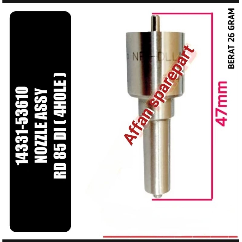 Jual RD 85 NOZZLE ASSY UNTUK MESIN DIESEL KUBOTA ( 4 HOLE ) 8,5 HP ...