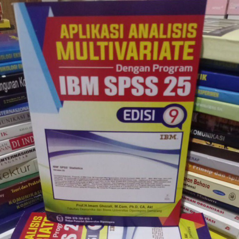 Jual KODE V8B Aplikasi Analisis Multivariate dengan program IBM SPSS 25 edisi 9 by Imam Ghozali ...