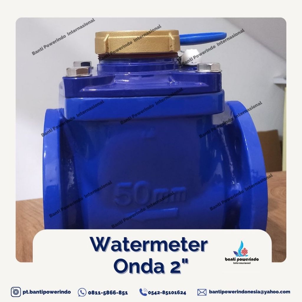 Jual Water Meter Onda 2 Inch Dn 50 mm / meteran air Onda 2 inch dn 50 mm | Shopee Indonesia