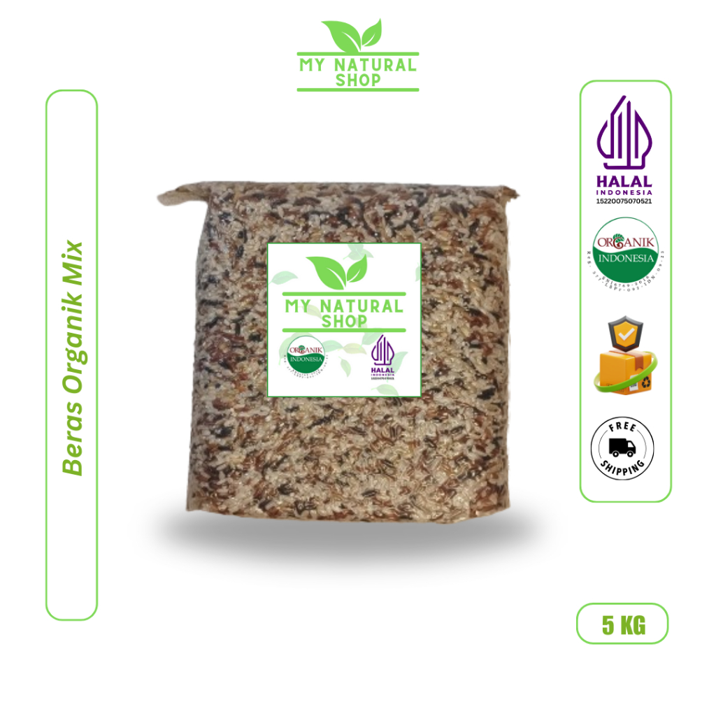 Jual Beras Organik Mix for baby & diet (500g) | Shopee Indonesia