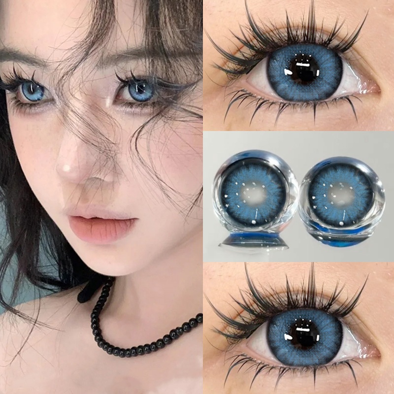 Jual 【COD】softlens softlen mata Sepasang lensa kontak berwarna diameter ...