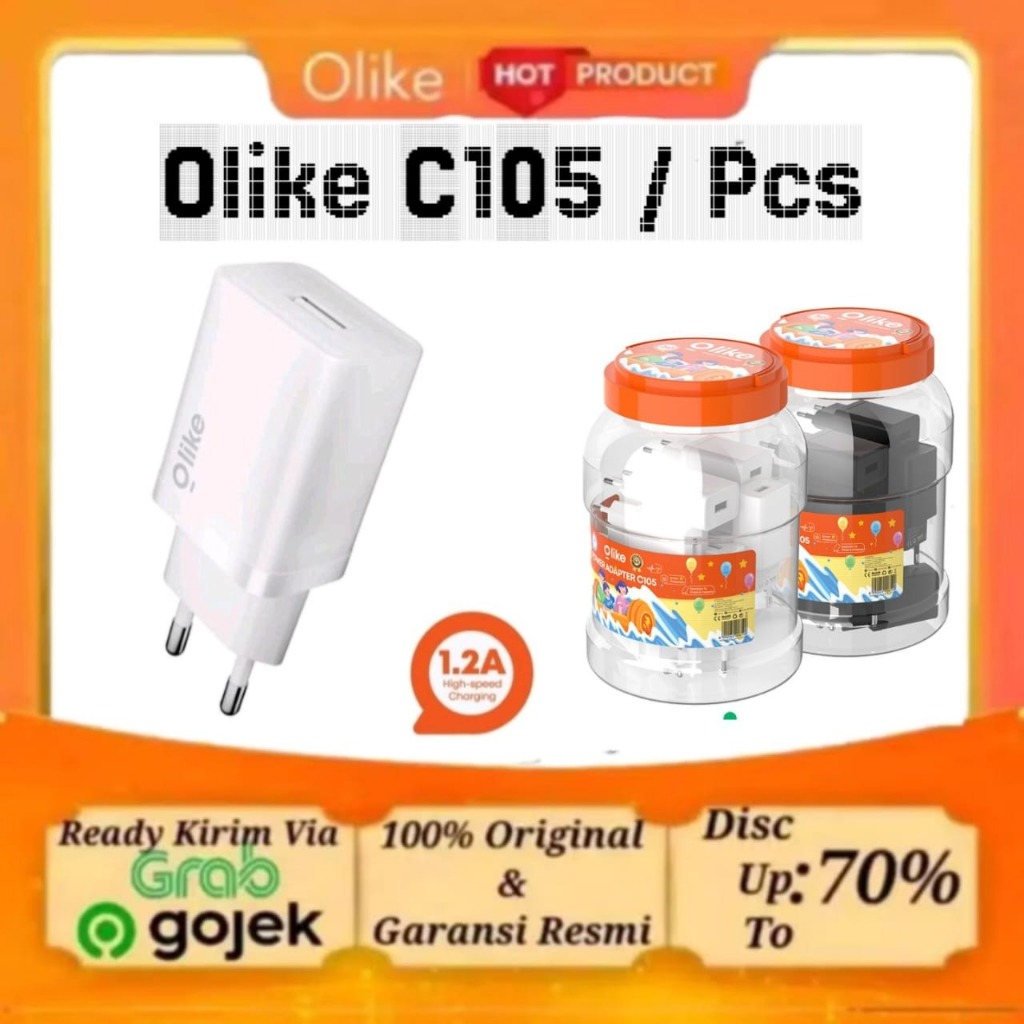 Jual OLIKE ADAPTOR CHARGER FAST CHARGING MINI PORTABLE USB C105 ...