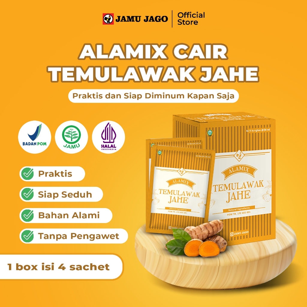 Jual Minuman Herbal Instan Alamix Temulawak Jahe Cair Praktis dan Siap ...