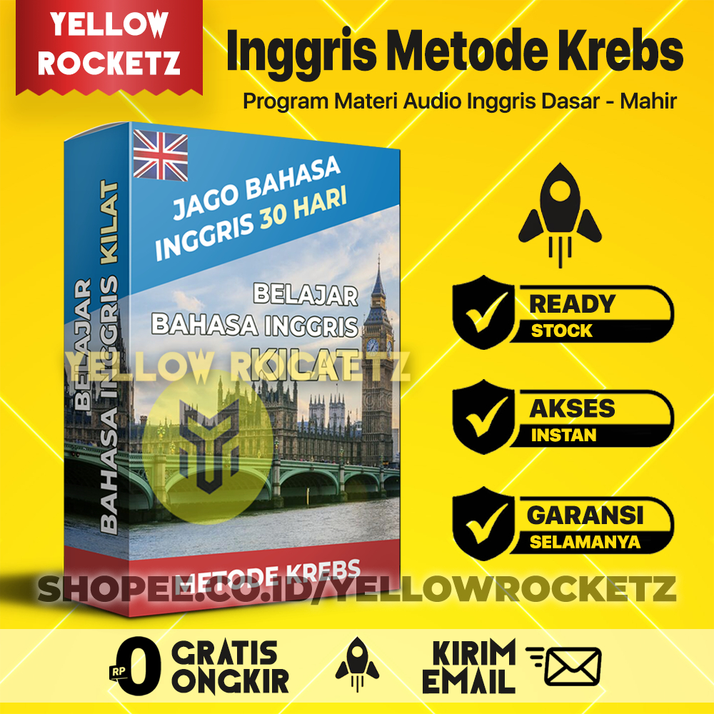 Jual JAGO BAHASA INGGRIS Dalam 30 HARI - Belajar Bahasa Inggris KILAT dengan METODE KREBS ...