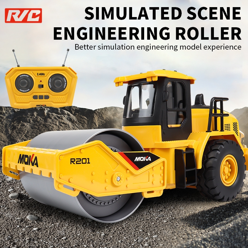 Jual Mobil Road Roller Remote Control Mobil Truk Anak 2.4GHZ RC Mainan ...