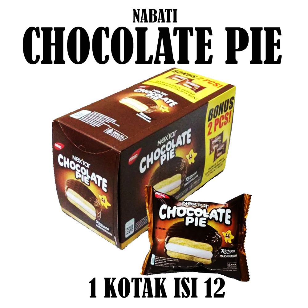 Jual NABATI NEXTAR CHOCOLATE PIE KOTAK ISI 12 | Shopee Indonesia