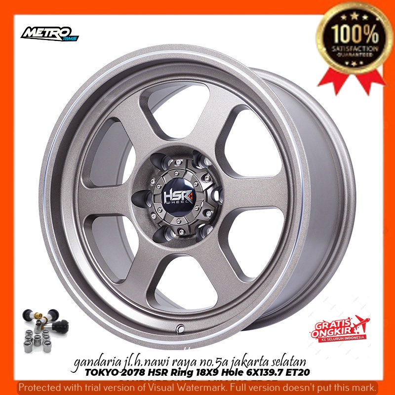 Jual VELG PELEK RACING R18 RING 18 JDM STYLE UNTUK MOBIL FORTUNER PAJERO HILUX DLL HSR TOKYO ...