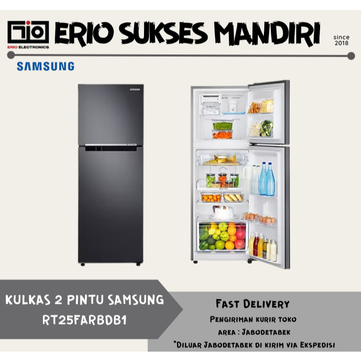 Jual SAMSUNG RT25FARBDB1 Kulkas 2 Pintu Digital Inverter Compressor 255L | Shopee Indonesia