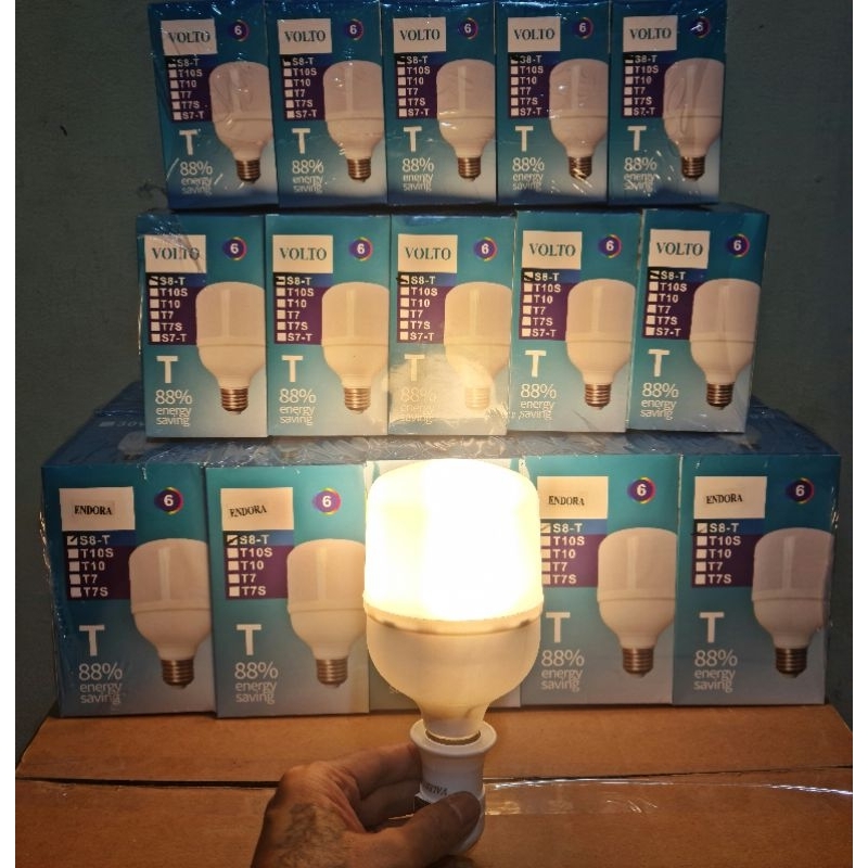 Jual LAMPU LED 20 WATT WARNA KUNING ( WARM WHITE ) HEMAT ENERGI 88% ...