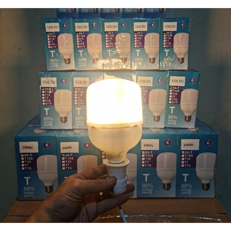 Jual LAMPU LED 40 WATT WARNA KUNING ( WARM WHITE ) HEMAT ENERGI 88% AVERA BUNETS | Shopee Indonesia