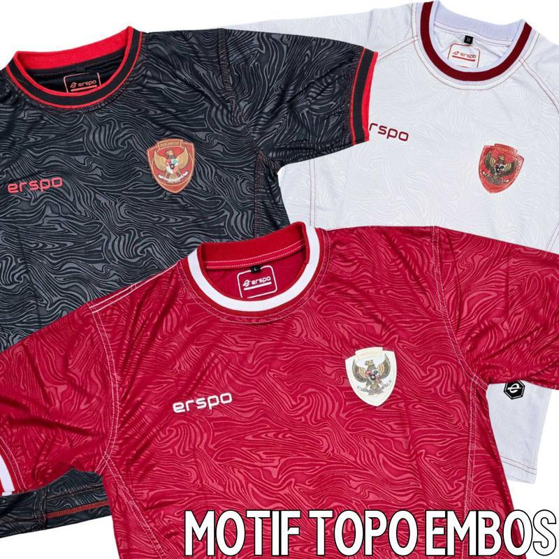 Jual Jersey Timnas Indonesia 2024 Terbaru Bahan Dryfit Straw Emboss ...