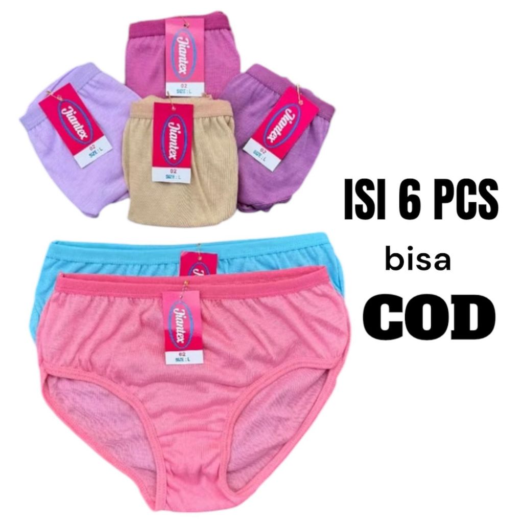 Jual paket 6 pcs celana dalam wanita//pakaian dalam perempuan | Shopee Indonesia