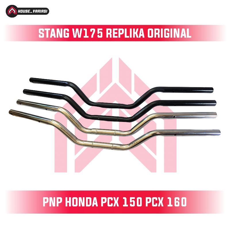 Jual Stang W175 Replika Original PNP PCX Warna Crhome dan Hitam Stang ...