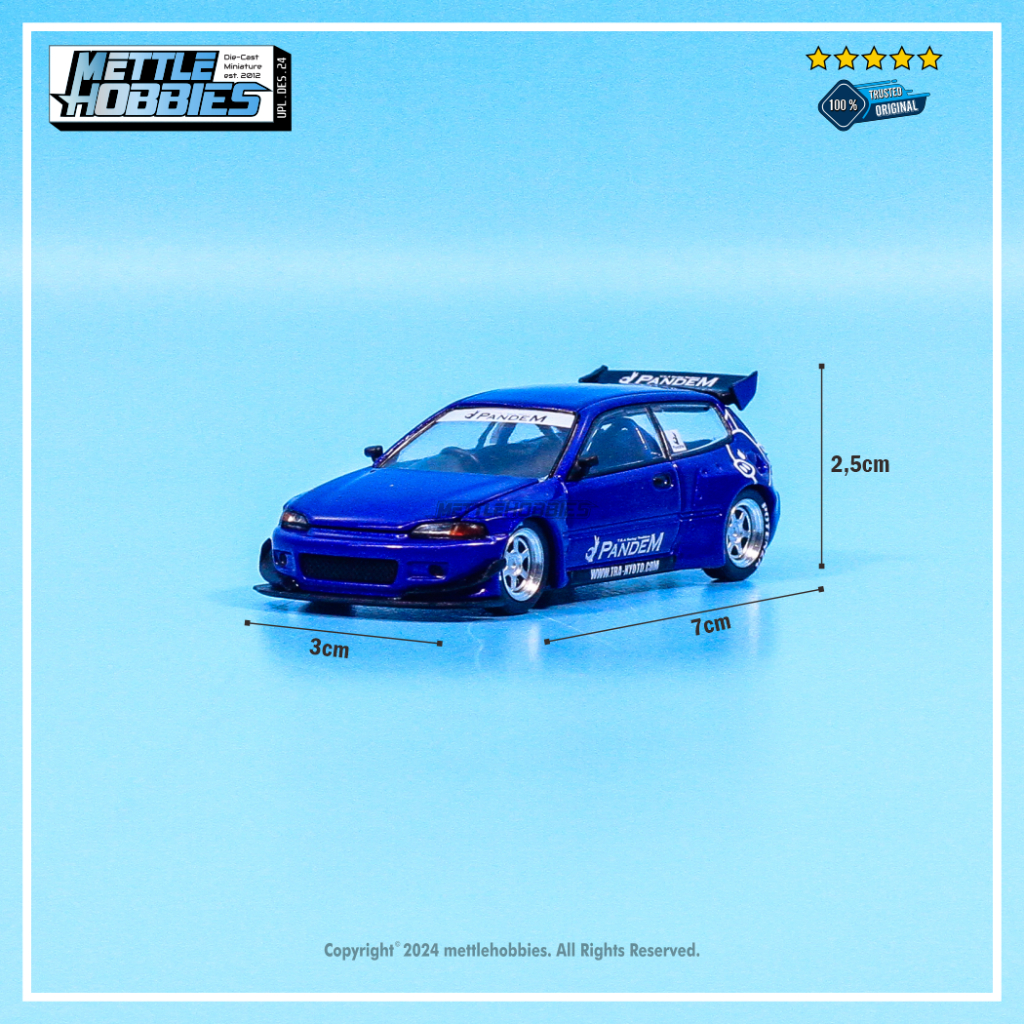 Jual POP Race Honda Civic EG6 Pandem Rocket Bunny Diecast Miniatur Mobil 1:64 | Shopee Indonesia