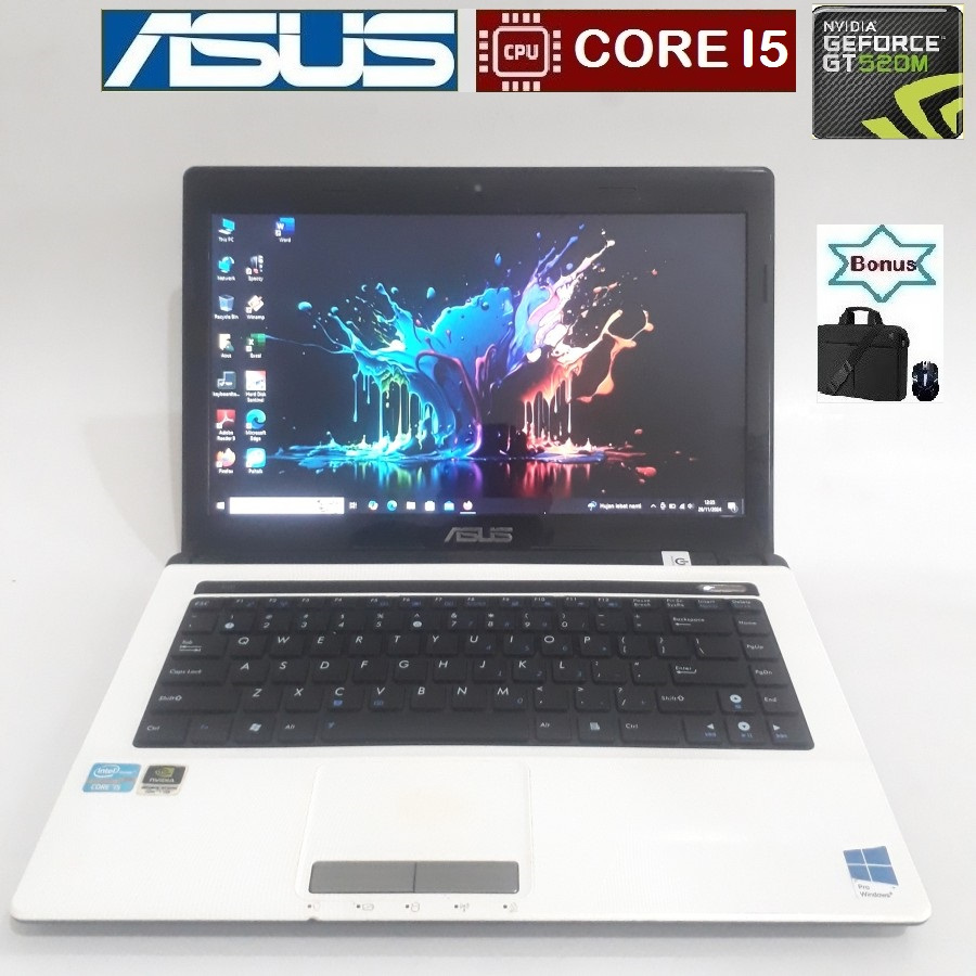 Jual ASUS K43S HARDIS SSD VGA NVDIA GEFORCE RAM 16GB LAPTOP GAMING DAN DESAIN | Shopee Indonesia