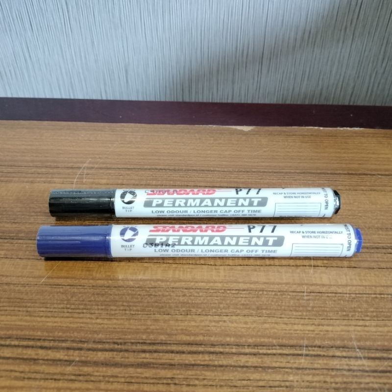 Jual Spidol Standard P77 Permanent (tinta tidak bisa di hapus) (per 1 ...