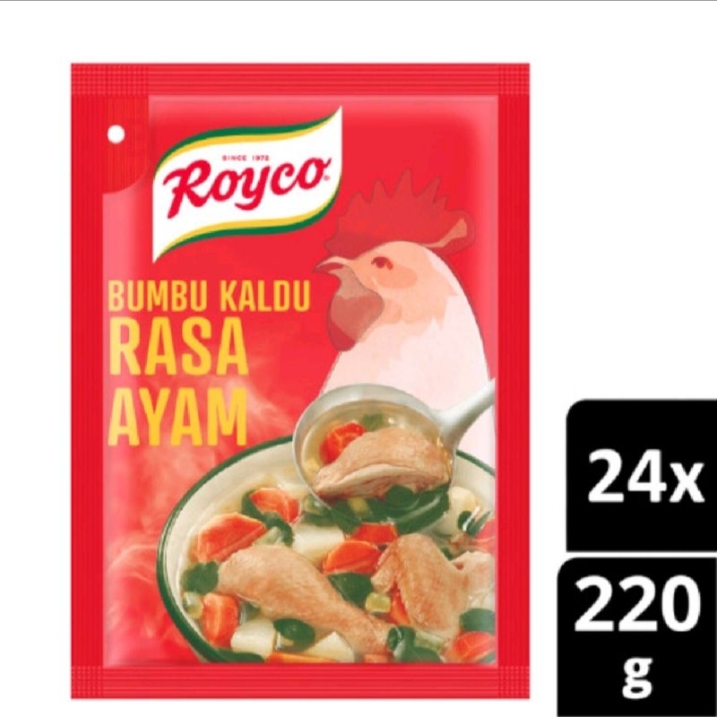 Jual Royco Bumbu Kaldu Penyedap Rasa Ayam 220 gr x 24 (1 KARTON ...